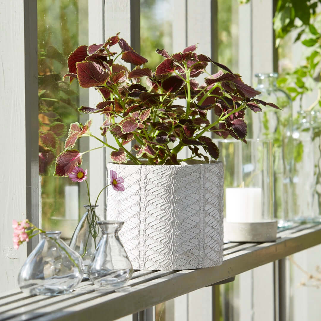 Wikholm Form Kerzenglas mit Betonfuss | 3 Grössen